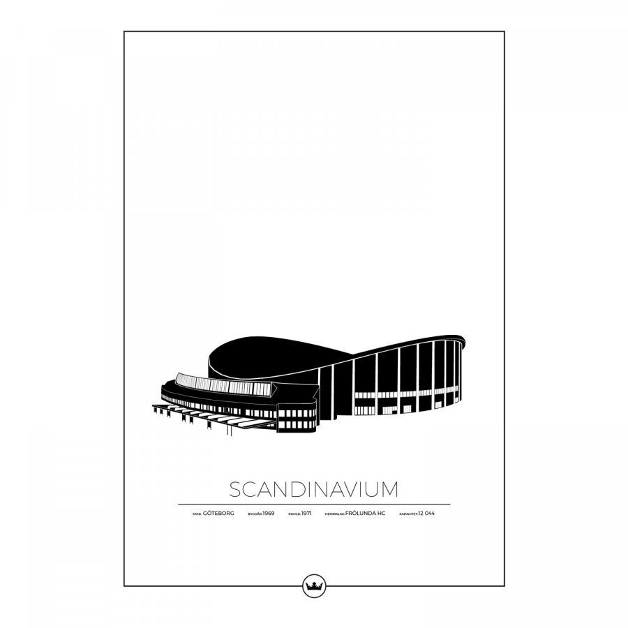 Sverigemotiv Scandinavium Göteborg Poster Juliste 40x50 Cm ...